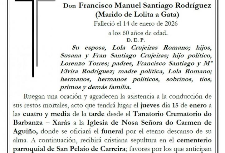 Don Francisco Manuel Santiago Rodríguez