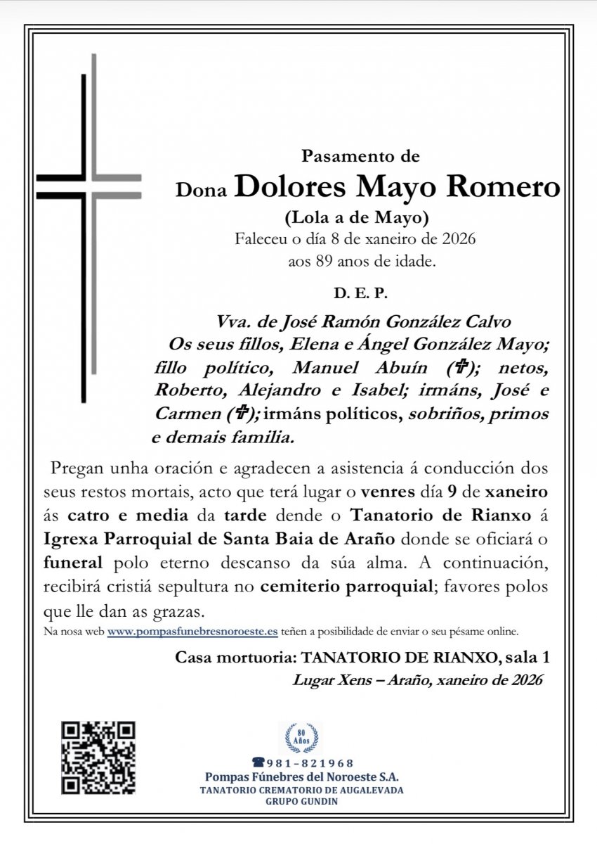 Dona Dolores Mayo Romero