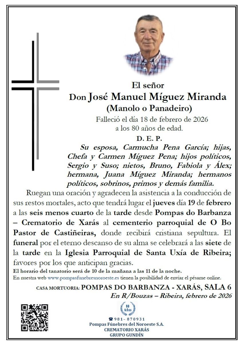 Don José Manuel Míguez Miranda