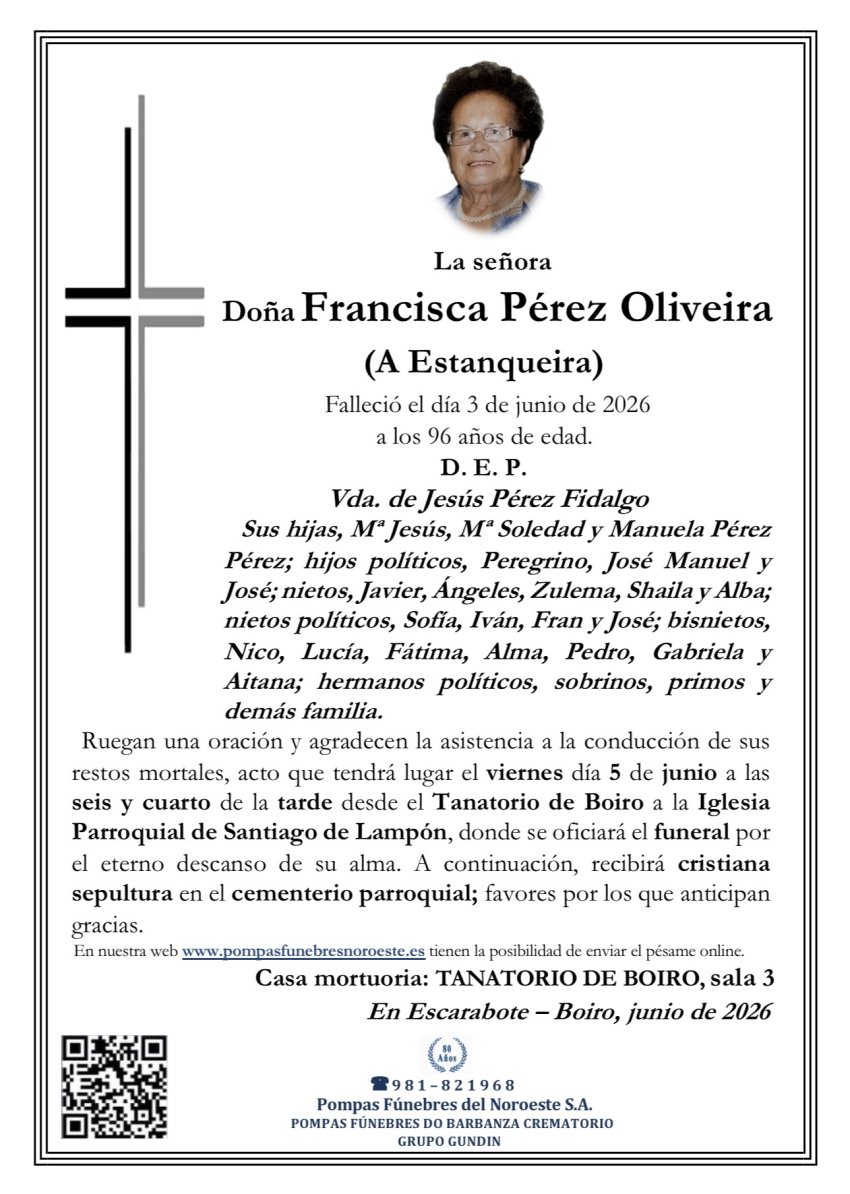 Doña Francisca Pérez Oliveira